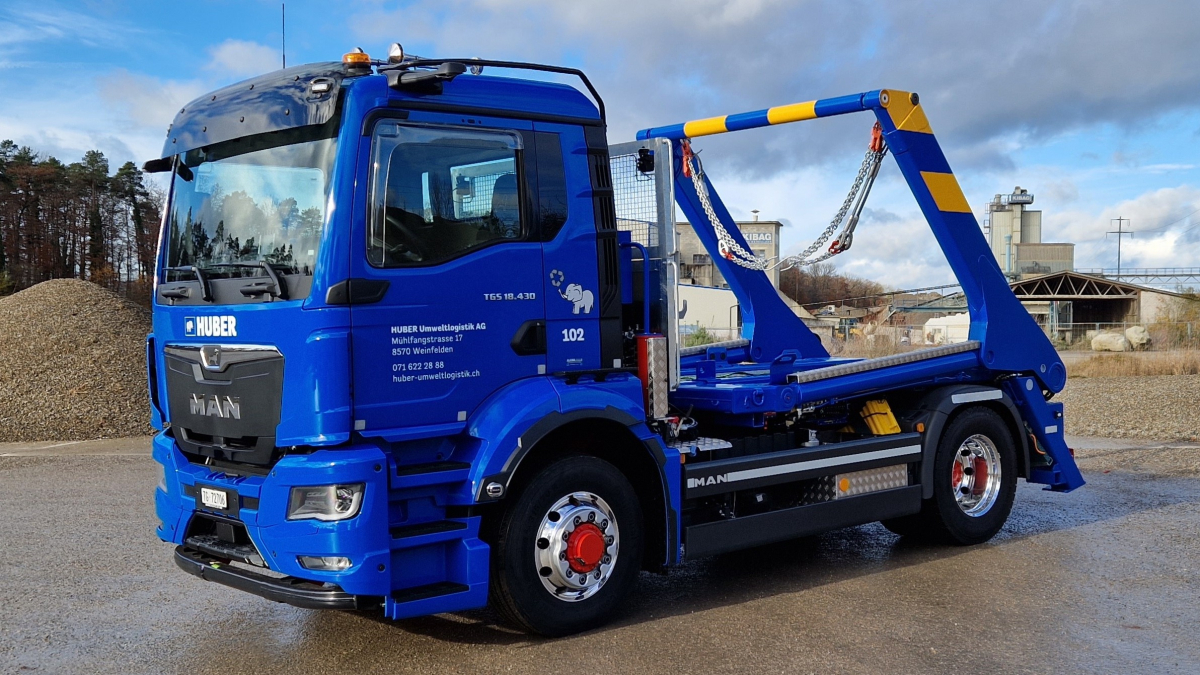 Huber Umweltlogistik AG | MAN TGS 18.430 4x4H Welaki & Sattelschlepper